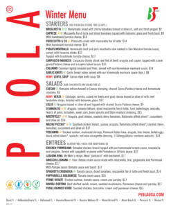 Piola Genuine Italian Pizza Menu in Miami Brickell, FL
