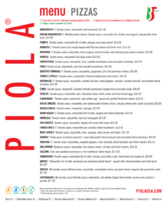 Genuine Italian Cuisine Menu In Doral, FL – Piola USA
